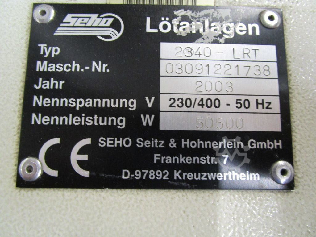 Used Second Hand Seho 2340 Seho 2340 wave soldering machine - Used ...